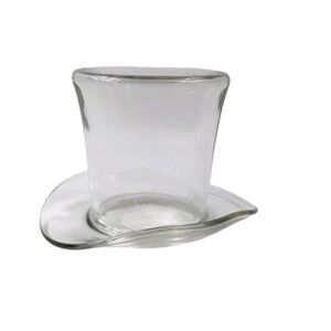 BLENKO | Accents | Blenko Top Hat Handblown Clear Glass Vintage 96s 45 ...